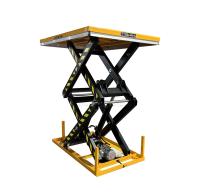 China Electric Hydraulic Double Scissor Lift Table 800 kg Capacity 80 inch Max Height for sale