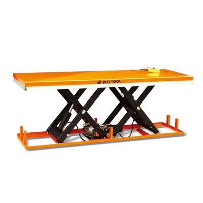 China Heavy Duty Stationary Hydraulic Scissor Lift Table 2000kg 4400lbs Capacity for sale