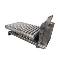 China Electric Mobile Stainless Steel Pallet Lift Table 800kg Capacity 1220x610mm Platform for Food Industry for sale