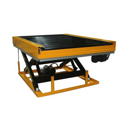 China Electric Roller Lift Table Cart 4000kg Capacity 1200x2000mm Platform for sale