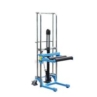 China Hydraulic Hand Stacker 400kg Capacity 1200mm Lift Height Manual Pallet Lifter for sale
