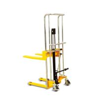 China Manual Hydraulic Pallet Stacker 400kg Capacity 1500mm Lift Height Light Weight Economic for sale