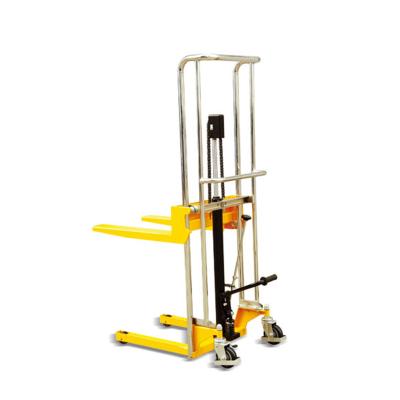 China Manual Hydraulic Pallet Stacker 400kg Capacity 1500mm Lift Height Light Weight Economic for sale