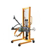 China Mobile Manual Hydraulic Drum Stacker Lift 450kg Capacity 1500mm Lifting Height for sale