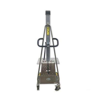 China 304 Stainless Steel Electric Hydraulic Stacker Lift 100kg 150kg Capacity Work Positioner for sale