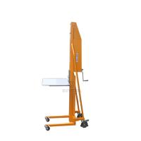 China 220 Lb 100kg Capacity Manual Hydraulic Stacker Platform Lift Truck M200 1500mm for sale