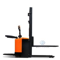 China Full Electric Pallet Stacker 1500kg Capacity 24V Walkie Forklift for sale