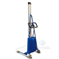 China Mini Electric Hydraulic Stacker Truck 100kg Capacity Work Positioner Lift for sale