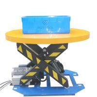 China Manual Shrink Wrap Turntable For Wrapping Pallet Wrapper Safety Adjustable 2200lbs for sale