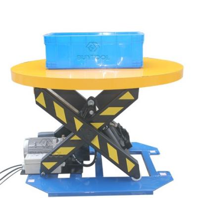China Manual Shrink Wrap Turntable For Wrapping Pallet Wrapper Safety Adjustable 2200lbs for sale