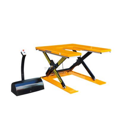 China Pallet Hydraulic Lift Table Low Profile Lifting Device 2000kg for sale