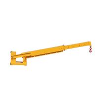 China Telescopic Adjustable Hoist Forklift Jib Boom Crane 6000 Lb Capacity 26 Degree Tilt for sale