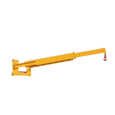 China Telescopic Adjustable Hoist Forklift Jib Boom Crane 6000 Lb Capacity 26 Degree Tilt for sale