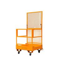 China Alloy Steel Q235 Fold Down Forklift Maintenance Platform 300kg Capacity 950x950mm Deck for sale