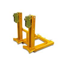 China Double Bucket Drum Grab for Forklift Hydraulic Grabber Attachment 720kg Capacity 55 Gallon for sale