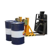 China Double Drums Forklift Attachment Barrel Grabber 720kg Capacity DG720 for Steel and Plastic Drums for sale