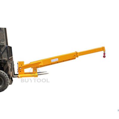 China Appliance Forklift Attachment Telescopic Fork Mounted Crane Jib Boom for sale
