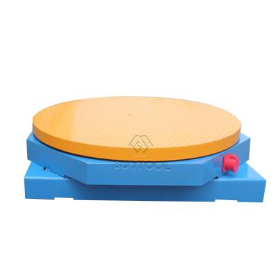 China Small Pallet Low High Profile Stretch Wrap Turntable Stretch Wrapper Machine 48 Inch Round Rotable for sale