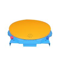 China Low Profile Manual Pallet Wrapping Turntable Machine 2200 lbs Capacity 48 Inch Turntable for sale