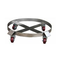 China Stainless Steel Drum Dolly 300kg Capacity for 30-55 Gallon Steel Plastic Drums for sale