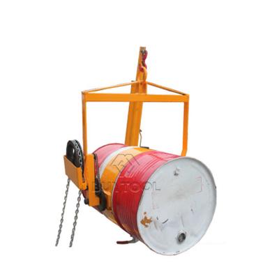 China Vertical Drum Lifter Tilter 360kg Geared Chain Control for 30-55 Gallon Steel Drums for sale