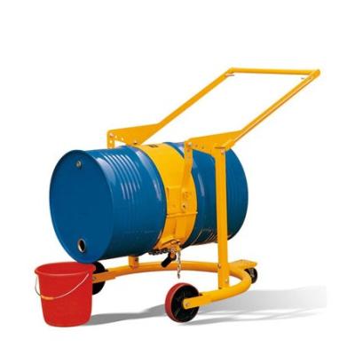 China 200 Litre 55 Gallon Plastic Drum Lifter Barrel Transporter with Wheels 350kg Capacity for sale