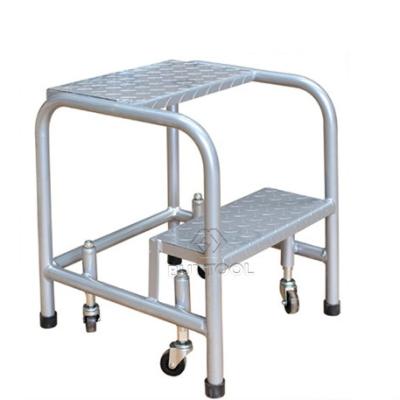 China Alloy Steel Q235B Mini Mobile Ladder 300kg Capacity 2-3 Steps Warehouse for sale