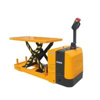 China Battery Operated High Lift Pallet Truck 2000kg 2500kg 1000mm Platform Lift for sale