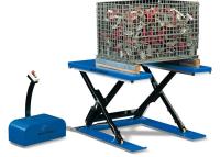 China Low Profile Electric Scissor Lift Table 600kg 1000kg 1500kg 85mm Collapsed Height for sale