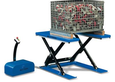 China Low Profile Electric Scissor Lift Table 600kg 1000kg 1500kg 85mm Collapsed Height for sale