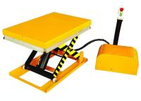 China Electric Hydraulic Mini Scissor Lift Table 500kg 1000kg with Separated Pump Station for sale