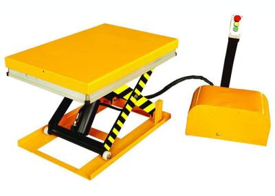 China Electric Hydraulic Mini Scissor Lift Table 500kg 1000kg with Separated Pump Station for sale