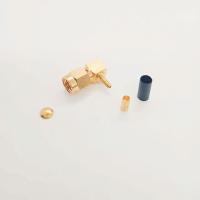 China Male RF Connector Small SMA R/A Connector 6GHz SMA-JW2 For Crimping  RG316/RG174  Coaxial  Cables for sale