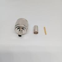 China Male N Connector DC-6GHz Nickel-plated Brass 50 ohm RF Connector for Crimping with LMR240 Coaxial Cable for sale