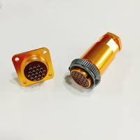 China Aluminum Alloy PC Connector with Bakelite Insulator and 200V Working Voltage 19 Pin Circular Connector for sale