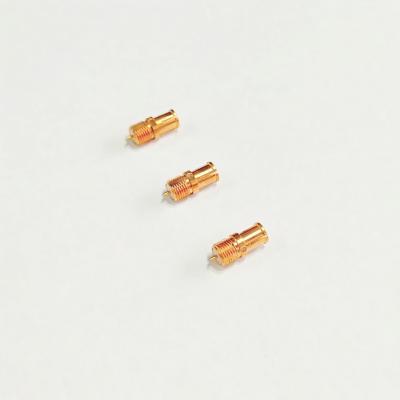 China SMP RF Coaxial Connector Female Bulkhead Mount 50Ω Impedance DC-18GHz Gold-Plated Brass SMP-KYD4 for sale