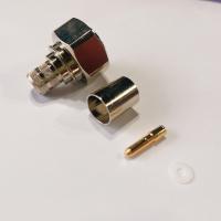 China 50 Ohm 4.3-10 DIN Connector Male Plug with Nickel Plated Brass and PTFE Insulator for LMR400 Cable for sale