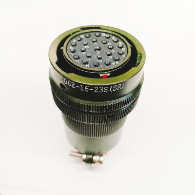 China Female Aviation Plug Connector with Aluminum Alloy Housing and Gold-Plated Contacts for 600V Rated Performance for sale