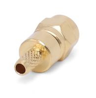 China Gold Plated Brass Radio Frequency Connectors 50 Ohm SMC Female Connector DC-6GHz For RG316 for sale