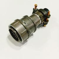 China Russian Standard Aeronautics and Astronautics Electrical Connector 19 Pin Round Connector Waterproof High-Temperature Resistant Metal Body 2PM24J19QB2 for sale