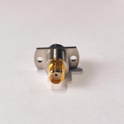 China 2 Holes RF Adapter Flange BMA To SMA Adapter DC-18GHz For RF Passive Components for sale