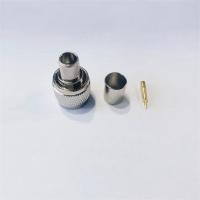 China 6GHz RF Crimp Connector N Male Coax Connector with Gold-plated Brass and PTFE Insulator for LMR400 Cables for sale