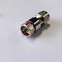China Gold-plated Brass N Connector 50 ohm Clamp Type RF Connector for Super Flexible Cable for sale