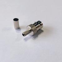 China Gold-plated Brass BNC Female Crimp Connector with PTFE Insulator for DC-4GHz RF Coaxial Cable for sale