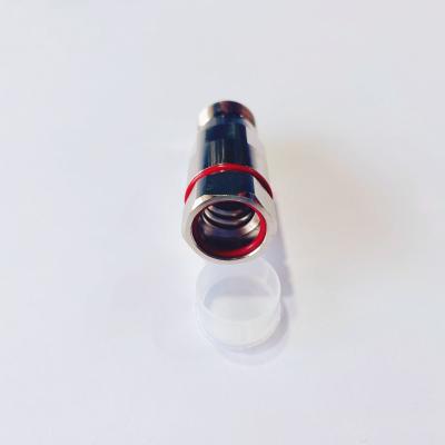 China DC-3GHz N Type Female RF Feeder Connector with Gold-plated Brass and PTFE Insulator for Super Flexible Cables for sale