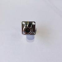 China N-Type Bulkhead Flange Connector Gold-Plated Brass DC-6GHz Frequency Range ≤1.25 VSWR RF PCB Welded Connector for sale