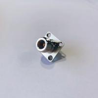 China N-Type Bulkhead Flange Connector Gold-Plated Brass DC-6GHz Frequency Range ≤1.25 VSWR RF PCB Welded Connector for sale