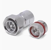 China Male 4.3-10 RF Connector Clamp Type Cable Coax Connector 50 Ohm For 1/2 Super-flexible Cables for sale