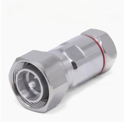 China Male 4.3-10 RF Connector Clamp Type Cable Coax Connector 50 Ohm For 1/2 Super-flexible Cables for sale