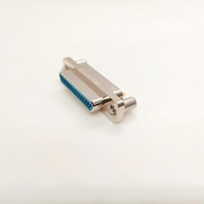 China 1.27mm Pitch Metal Body Micro-D Connector with 9-144 Pins for High-Density Applications for sale